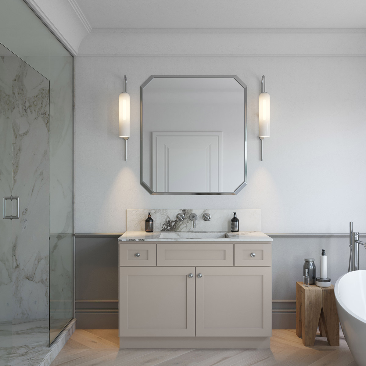 Weston Sand Shaker 48" Vanity | RTA Cabinet Store